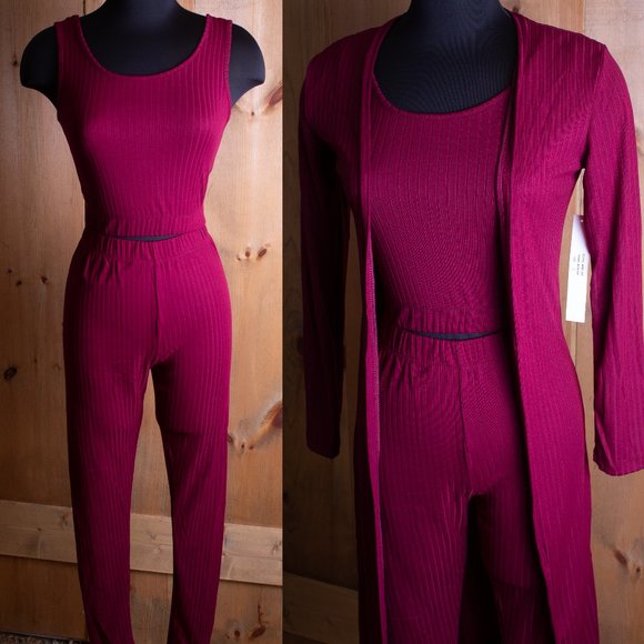 New Fashion | Pants & Jumpsuits | Ribbed Knit Set | Poshmark